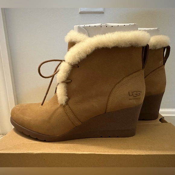 UGG | Shoes | New Ugg Jeovana Wedge Ankle Boots Size 9 | Poshmark
